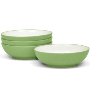 noritake colorwave apple bowl, soup/cereal, 7", 27 oz., set of 4 in apple/green