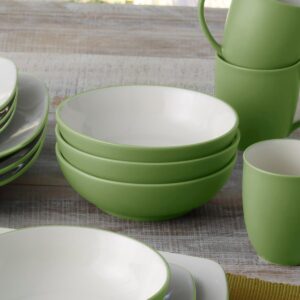 Noritake Colorwave Apple Bowl, Soup/Cereal, 7", 27 oz., Set of 4 in Apple/Green