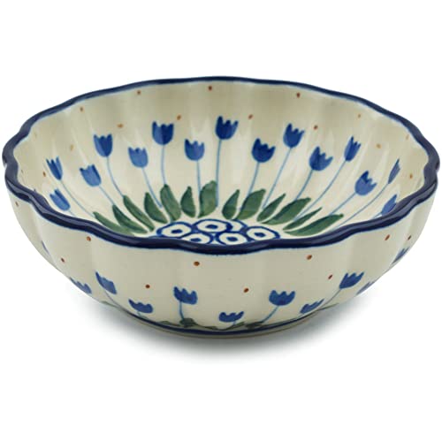 Polish Pottery Bowl 5-inch Water Tulip