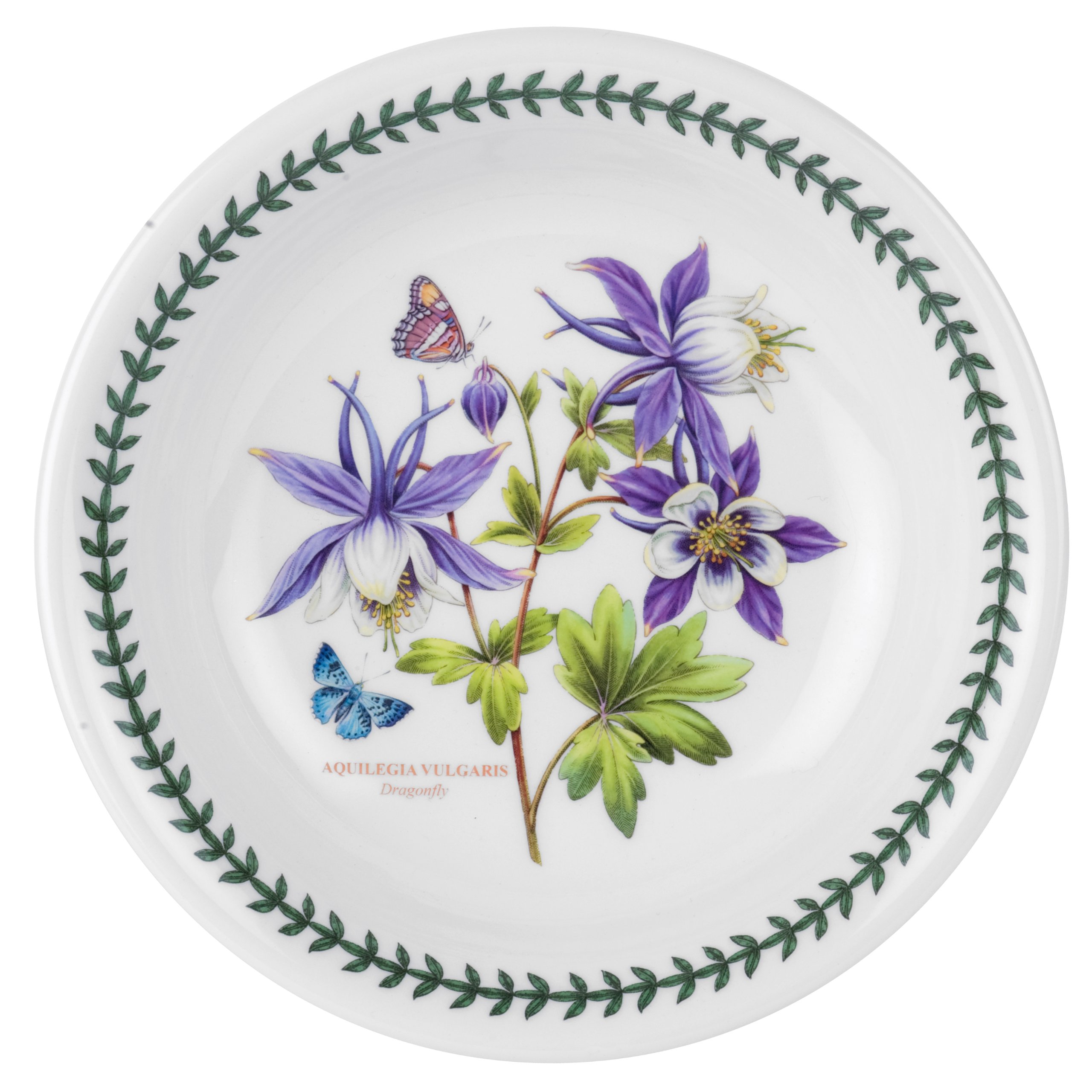 Portmeirion Exotic Botanic Garden 8.5 Inch Pasta Bowl with Dragonfly Motif | Dishwasher, Microwave, and Oven Safe | For Pasta, Soup, or Salad | Made in England