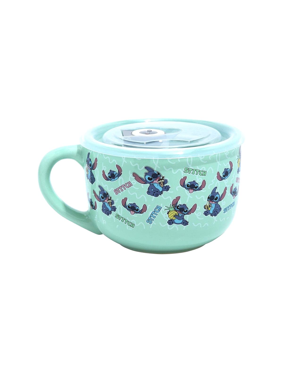 Hot Topic Disney Lilo & Stitch Soup Mug With Lid