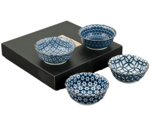 Fuji Merchandise BH110-AS 4PC Bowl Set, One Size, Blue