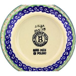 Polish Pottery Bowl 5-inch (Spring Flowers Theme)