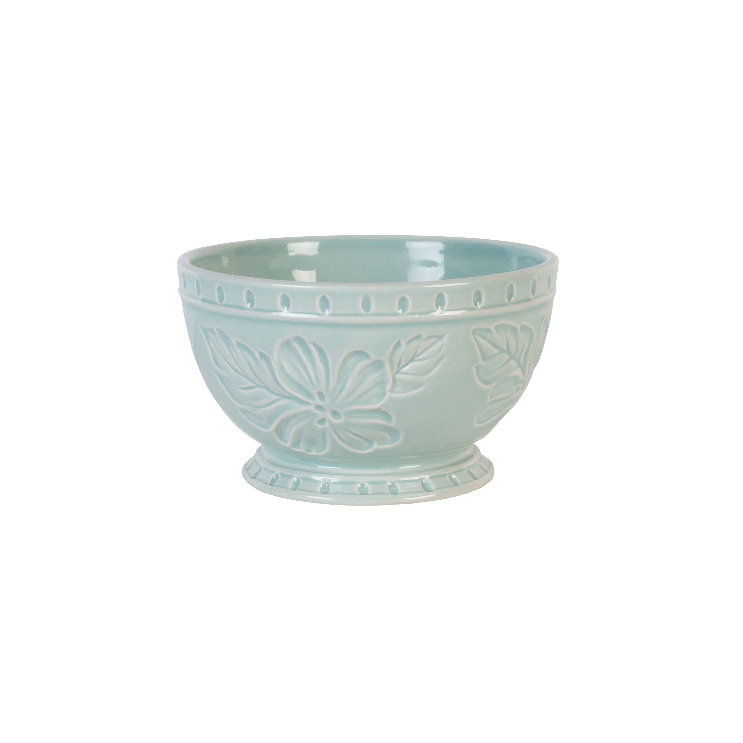 Fitz and Floyd Fitz & Floyd English Garden Soup Cereal Bowl, Blue, Set of 4