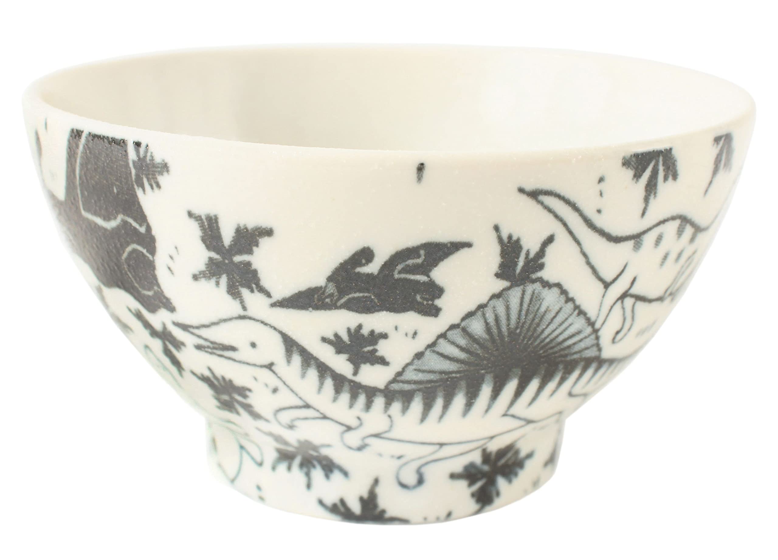 Mino ware Japanese Ceramics Rice Bowl Various Dinosaur Matte Finish made in Japan (Japan Import) GBC002