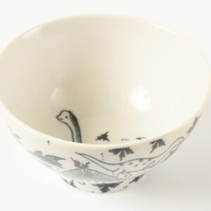 Mino ware Japanese Ceramics Rice Bowl Various Dinosaur Matte Finish made in Japan (Japan Import) GBC002