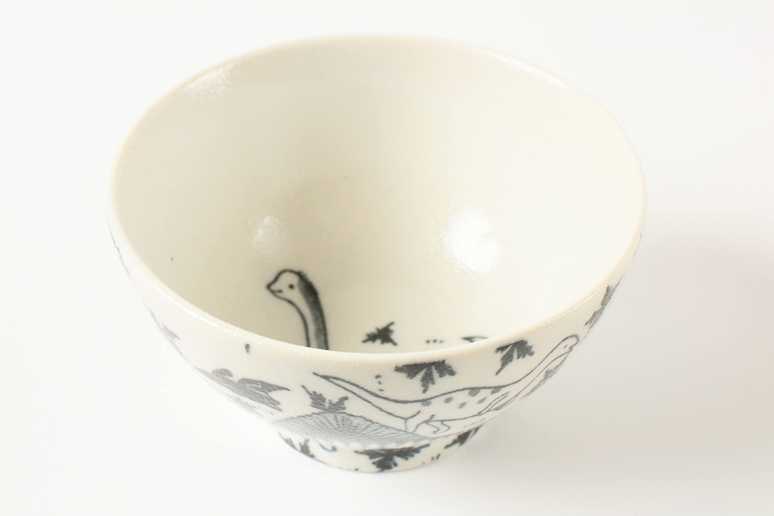 Mino ware Japanese Ceramics Rice Bowl Various Dinosaur Matte Finish made in Japan (Japan Import) GBC002