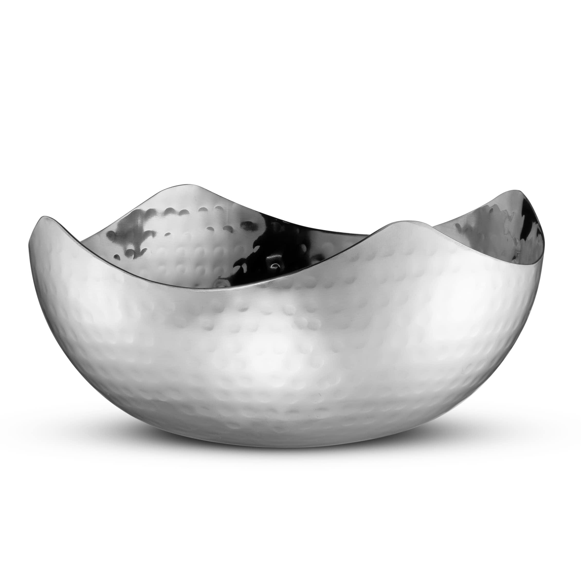 James Scott Hammered Set Of Three 6 Inch Stainless Steel Bowls