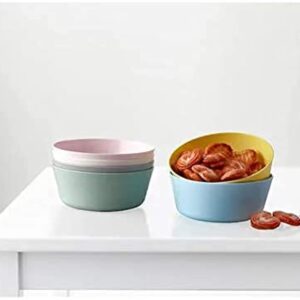 6 Bowls Mixed Colors for Kids by IKEA (KALAS Bowl) Best for Birthday Parties and Learning How to EAT Unbreakable Bowls