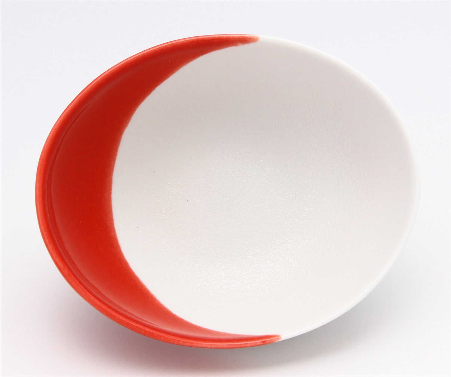 24to3西富陶磁器(Nishitomi) Arita Ware Kinsen Kiln Oval Small Bowl Red Snow