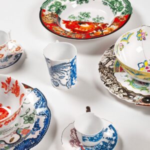 SELETTI Hybrid IRENE 126196 Rice Bowl, Multicolor, W 4.1 x D 4.1 x H 2.3 inches (10.5 x 10.5 x 5.8 cm), Kitchen, Dining Table, Tableware, Stylish, Cute, Overseas Style, Western Style