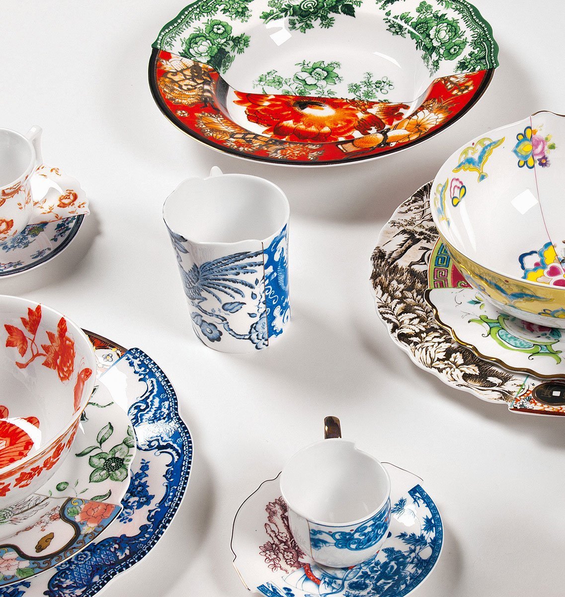 SELETTI Hybrid IRENE 126196 Rice Bowl, Multicolor, W 4.1 x D 4.1 x H 2.3 inches (10.5 x 10.5 x 5.8 cm), Kitchen, Dining Table, Tableware, Stylish, Cute, Overseas Style, Western Style