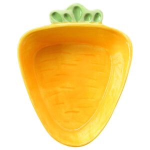 sherchpry carrot shaped ceramic serving dish cute cartoon ceramic bowls rice bowls salad bowls soup bowls saucer candy nut dish easter decorations