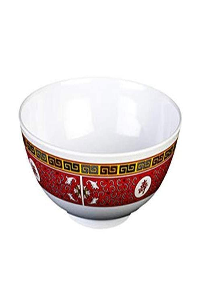 Thunder Group 12-Pack Longevity Collection, 5-7/8-Inch Diameter, Red Rice Bowl, 1 x 1 x 1 inches (5206TR)