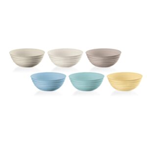 guzzini tierra set of 6 bowls s, pio&tito toso, Ø12.2 x h11.5 cm, 348 cc, multicoloured