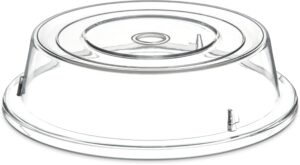 carlisle foodservice products 198907 polycarbonate plate cover, 10-19/32" diameter x 3" height, clear (case of 12)