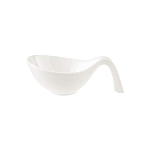 Villeroy & Boch Flow Salad Bowl with Handle, 20.25 oz, White