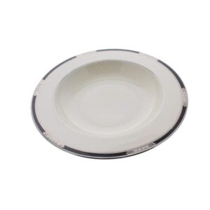 lenox hancock platinum ivory china pasta bowl/rim soup