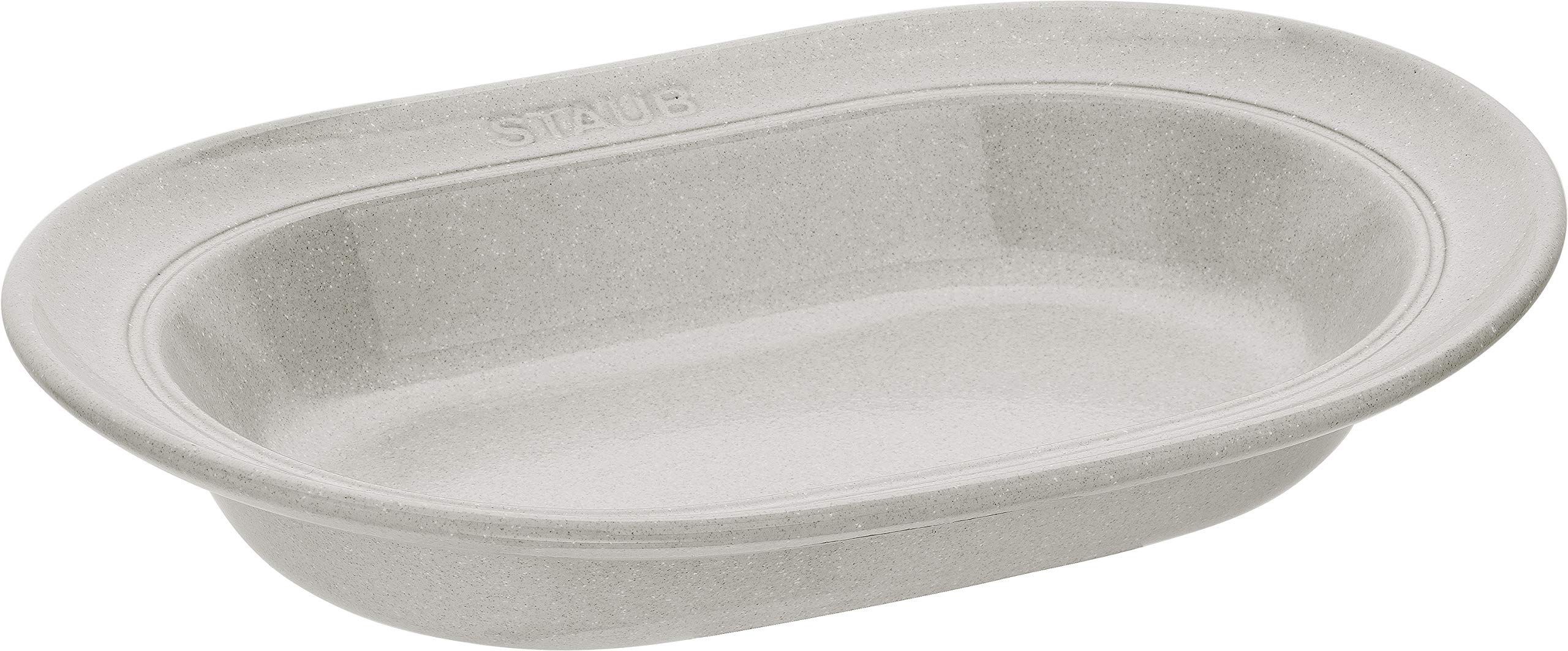 Staub 40508-030 Oval Plate, 9.8 inches (25 cm), Campane, Curry Dish, Oval, Ceramic, Ceramic, Microwave-Safe