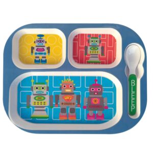 French Bull 4pc Kids Everyday Set - Robots, 11.77" x 2.87" x 8.54"