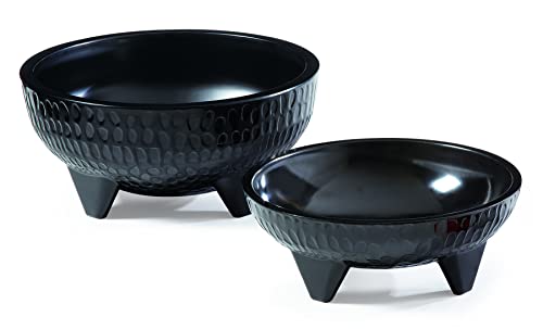 G.E.T. Enterprises MOJ-804-BK 2 Qt. Molcajete Bowl (Qty, 12), Melamine, Black (Pack of 12)