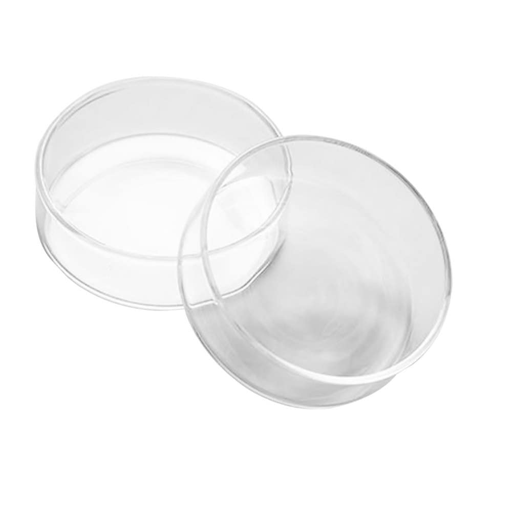 OSALADI Mini Glass Bowls Prep Serving Candy Dishes Cake Plate Ice Cream Cup Reptile Feeding Dish Tray for Kitchen Dessert Dips Sauces Condiments, Transparent, 8.8X8.8X2.6CM, UFU5211T25E17V