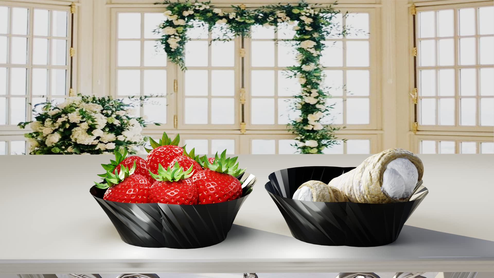 NEW Snack Bowl/Dip Bowl/Hors d'Oeuvre Dish (Pack of 2) - REUSABLE - MADE IN USA - 2022 MODEL - Serving - Dessert - Parties - Dishwasher Safe - BPA Free