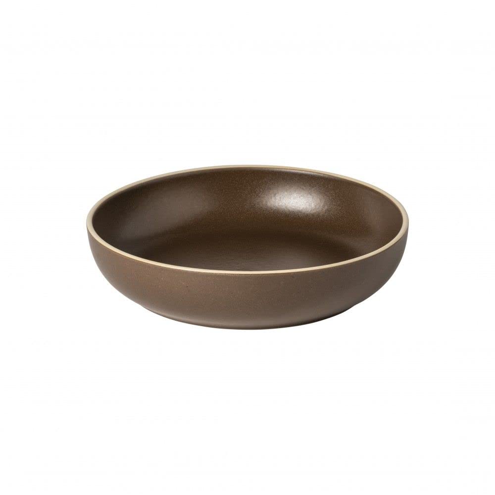 Casafina Ceramic Stoneware Soup & Pasta Bowl - Monterosa Collection, Chocolate-Latte | Microwave & Dishwasher Safe Dinnerware | Food Safe Glazing | Restaurant Quality Tableware