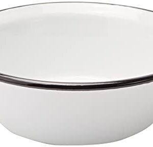 Karl Kruger Household Enamel Bowl, White, 24 cm