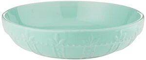 signature housewares sorrento collection large pasta bowl, 12-inch, aqua