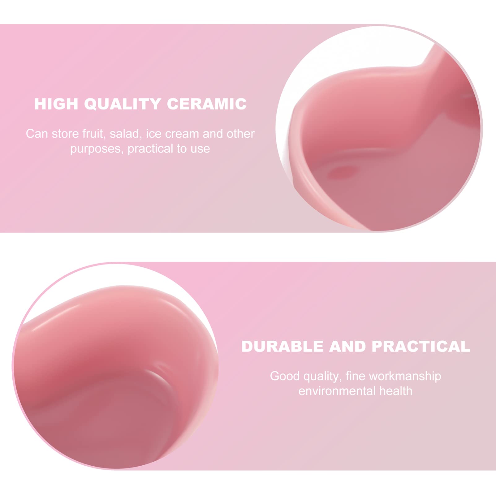 CLISPEED 3pcs Ceramic Heart Bowl Porcelain Sauce Dish Pink Heart Shaped Dip Bowls Ceramic Ring Dishes Candle Tray Dessert Bowl Snack Bowl Salad Fruit Bowl for Pasta Dinner