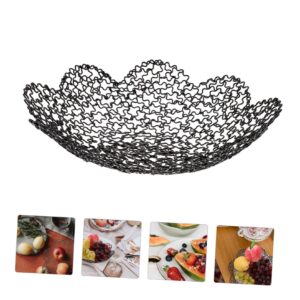 Alipis 1pc Center- Dining Iron For Candy and Tray Paper Arts Bowl Decorative Holder Metal Bowls Food Vegetable Organizer Table Stand Egg Gathering Countertop Living Snacks Mesh Container