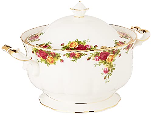 Royal Albert Old Country Roses Soup Tureen, 146 oz, Multi