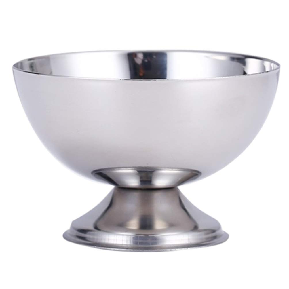 Yardwe Stainless Steel Bowl Dessert Bowl Sauce Bowls Ice Cream Fruit Snack Candy Cup Appetizer Plates Serving Portion Cups Ramekins for Home Kicthen 10. 7x7cm