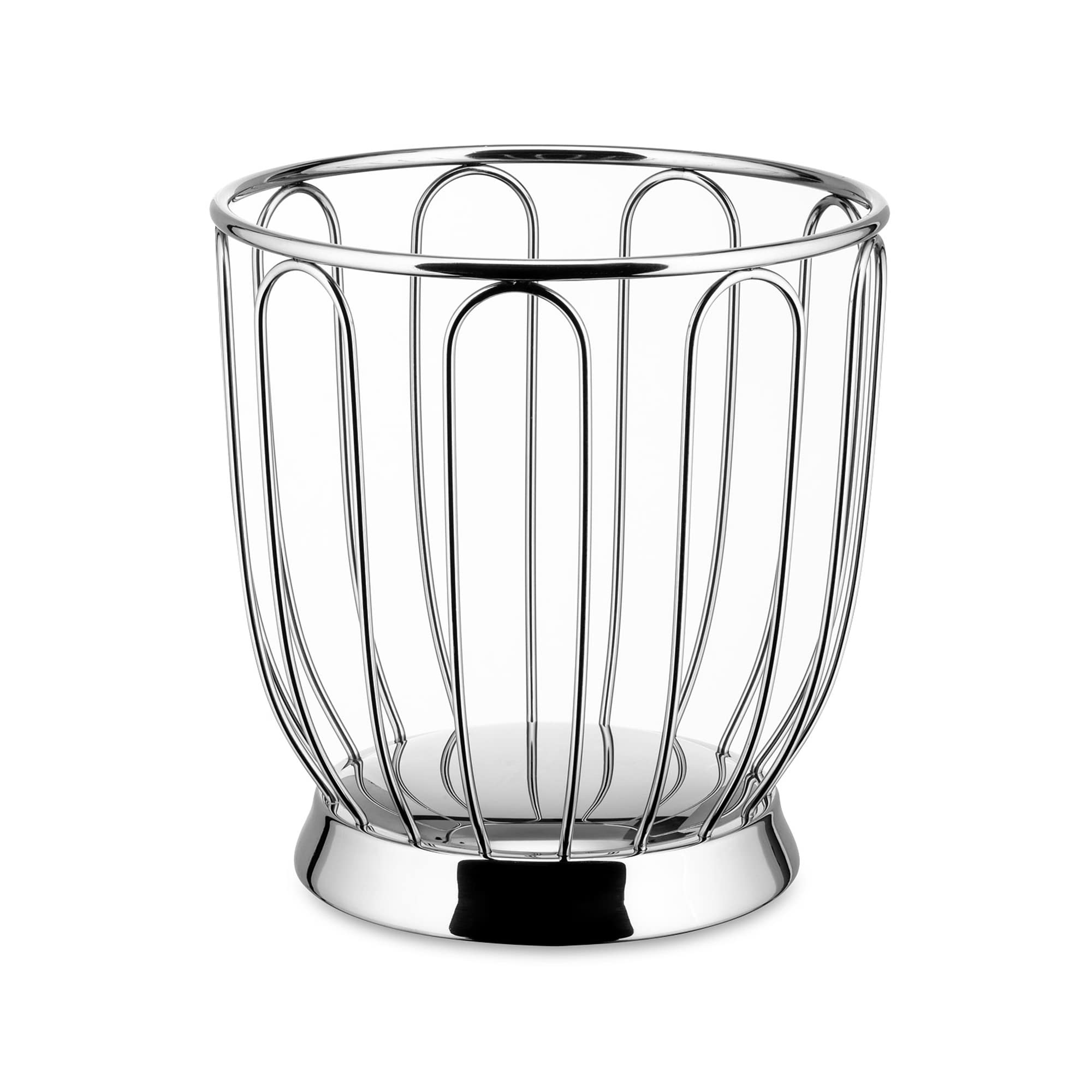 Alessi 370/19 - Design Wire-Worked Citrus Fruit Holder, 18/10 Stainless Steel, Ø 19 cm