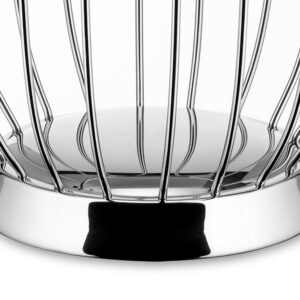 Alessi 370/19 - Design Wire-Worked Citrus Fruit Holder, 18/10 Stainless Steel, Ø 19 cm