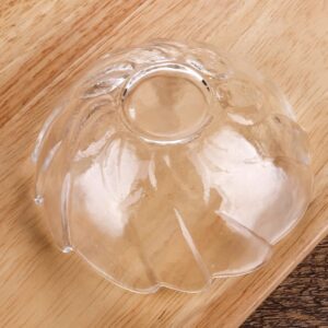 Clear Glass Bowl Glass Wave Bowl, Salad Mixing Bowl Glass Transparent Serving Bowl Appetizer Bowl for Home Kitchen Restaurant Lunch Bowl