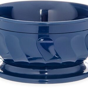 DINEX DX330050 Turnbury Insulated Pedestal Base Bowl, 9 oz, 2.38" Height, 4.38" Width, 4.38" Length, Urethane Foam, Dark Blue (Pack of 48)