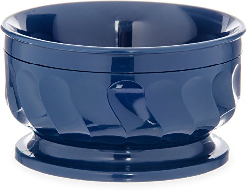 DINEX DX330050 Turnbury Insulated Pedestal Base Bowl, 9 oz, 2.38" Height, 4.38" Width, 4.38" Length, Urethane Foam, Dark Blue (Pack of 48)