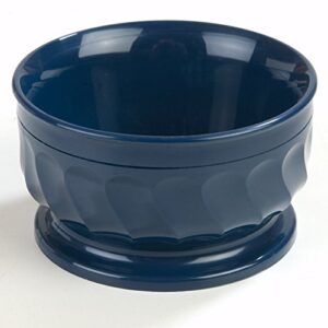 DINEX DX330050 Turnbury Insulated Pedestal Base Bowl, 9 oz, 2.38" Height, 4.38" Width, 4.38" Length, Urethane Foam, Dark Blue (Pack of 48)