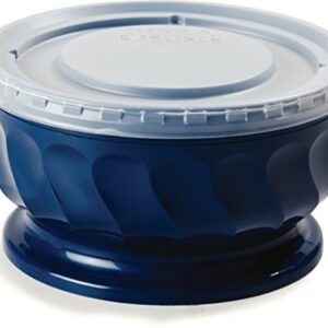 DINEX DX330050 Turnbury Insulated Pedestal Base Bowl, 9 oz, 2.38" Height, 4.38" Width, 4.38" Length, Urethane Foam, Dark Blue (Pack of 48)