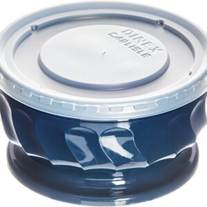 DINEX DX330050 Turnbury Insulated Pedestal Base Bowl, 9 oz, 2.38" Height, 4.38" Width, 4.38" Length, Urethane Foam, Dark Blue (Pack of 48)