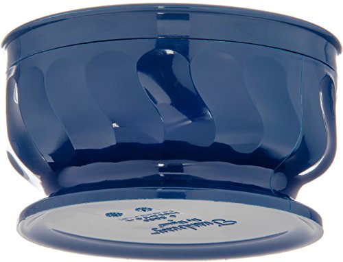 DINEX DX330050 Turnbury Insulated Pedestal Base Bowl, 9 oz, 2.38" Height, 4.38" Width, 4.38" Length, Urethane Foam, Dark Blue (Pack of 48)