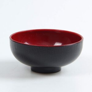 Operitacx Oatmeal Bowl 2Pcs Japanese Miso Bowls with Lid Traditional Ramen Bowl Lacquer Bowl Rice Bowl Soup Serving Bowls for Soup Rice Noodles (Black) Japanese Rice Bowls