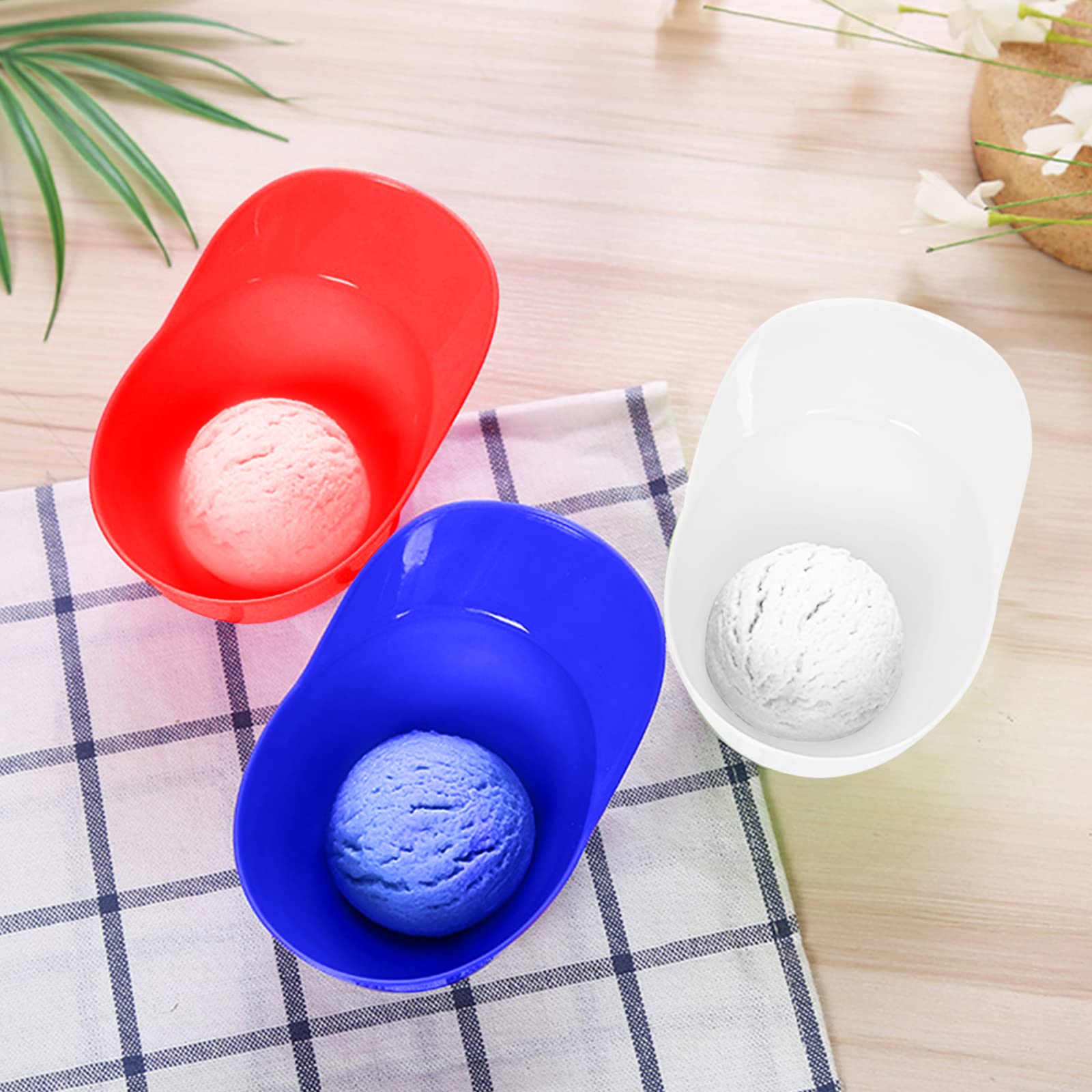 LIZHOUMIL 30 Pack Mini Baseball Helmet Ice Cream Snack Bowl 8 oz Dessert Cups with 50 Spoons, Plastic Baseball Sundae Ice Cream Cup for Sports, Birthday Party, Dessert Serving