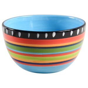 gibson designs pueblo springs soup cereal bowl, ceramic, 24 ounces