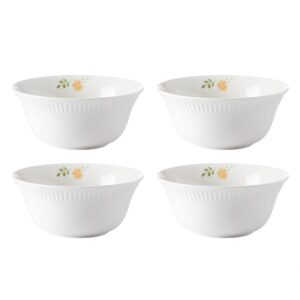 lenox porcelain 893728 profile harvest all-purpose bowl set, 3.2, white, 4-piece