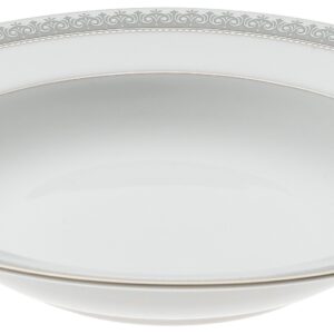 Mikasa Platinum Crown Rim Soup Plate,White