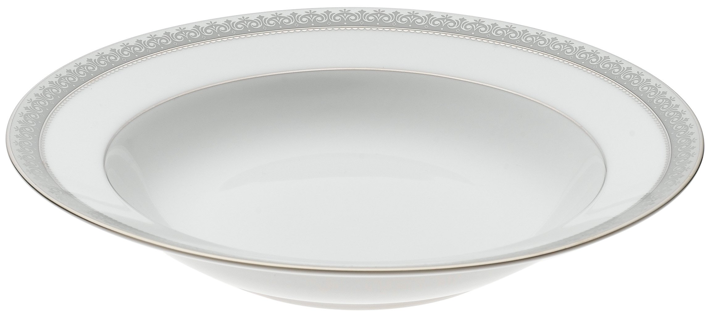 Mikasa Platinum Crown Rim Soup Plate,White