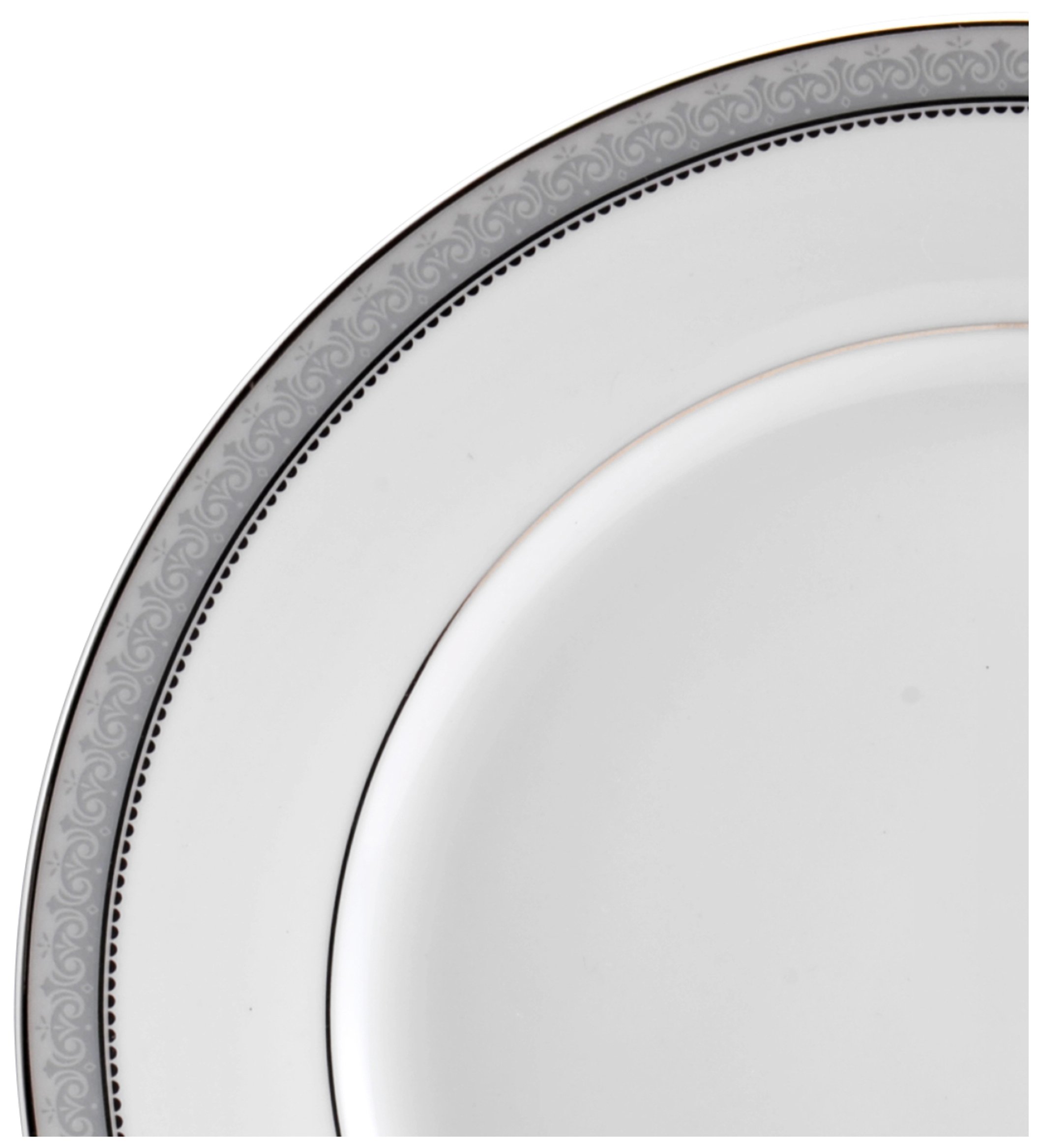 Mikasa Platinum Crown Rim Soup Plate,White